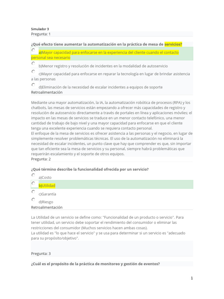 Simulador 3 y 4 | PDF | Itil | Software