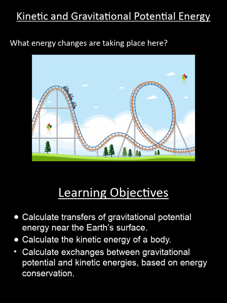 Lesson 1 - Kinetic and Gravitational Potential Energy | PDF | Kinetic ...