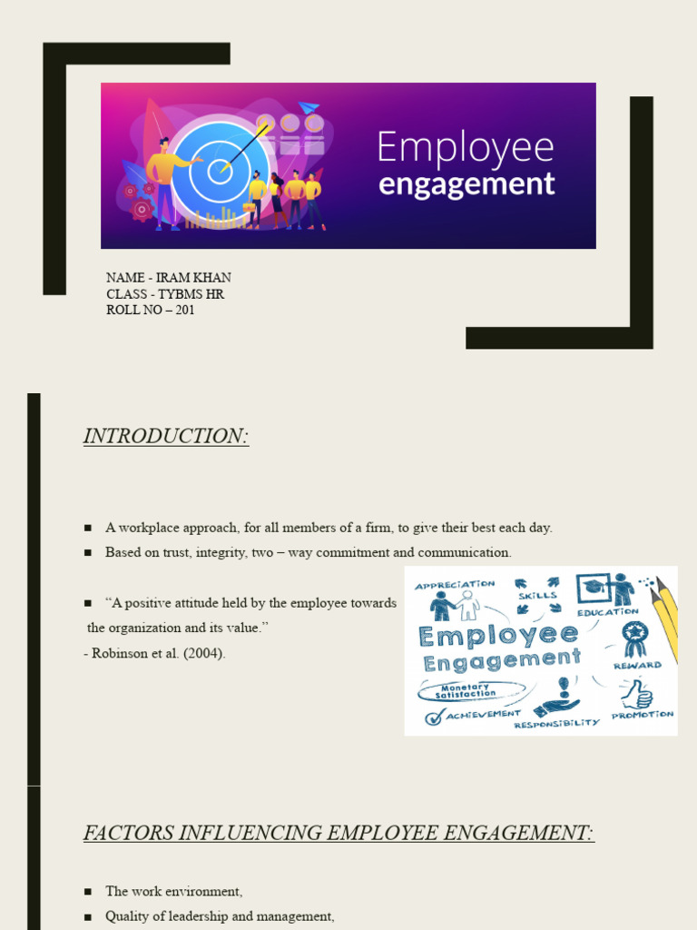 SHRM PPT - Employee Engagement | PDF