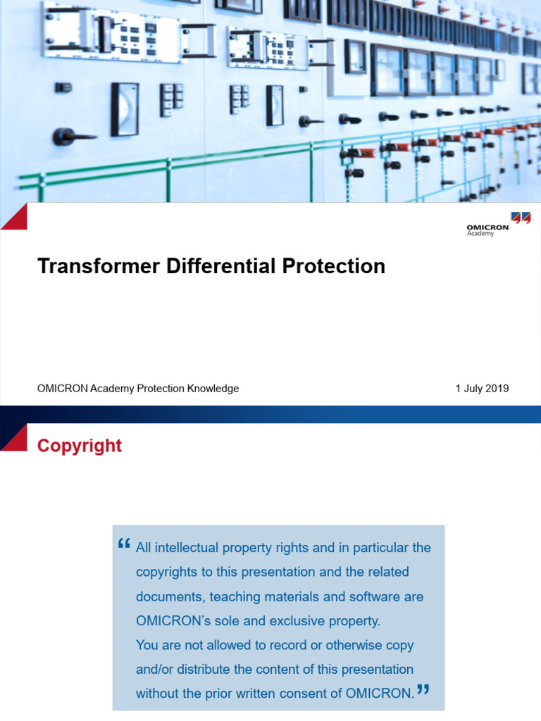 PRS - Theory Differential Protection Complete - ENU | PDF | Transformer | Relay