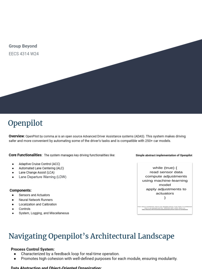 Openpilot Architecture for Developers | PDF | User Interface | Process (Computing)