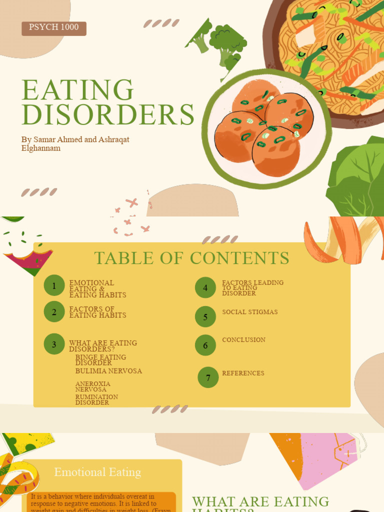 Eating Disorder Presentation Pdf