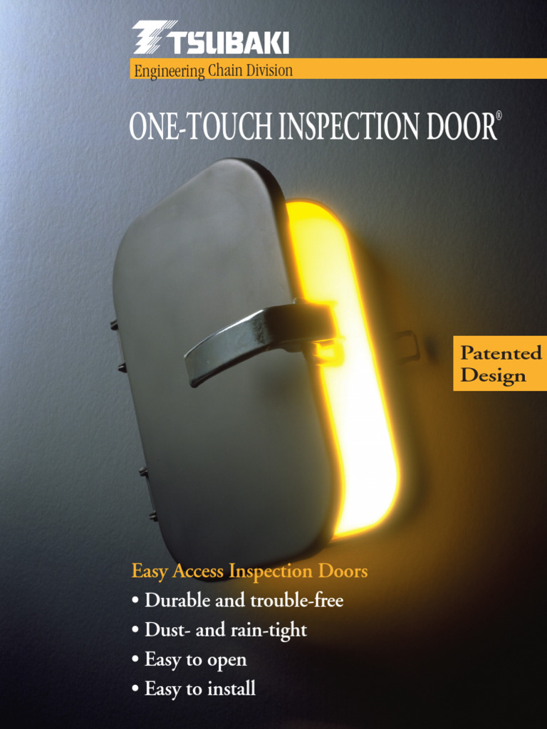 l10636 One-Touch Inspection Door Brochure | PDF | Door | Materials
