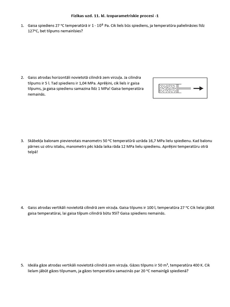 Fiz Uzd 11 06 Izoparametriskie Procesi-1 | PDF