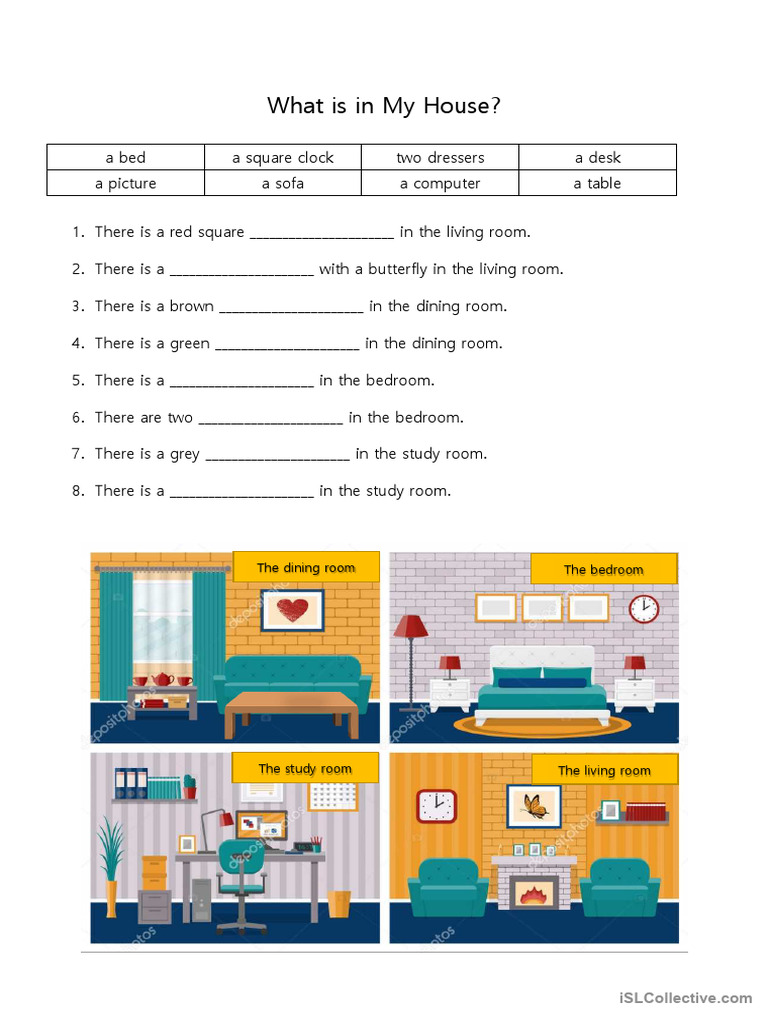 Items Found in My House Rooms | PDF | Language Arts & Discipline