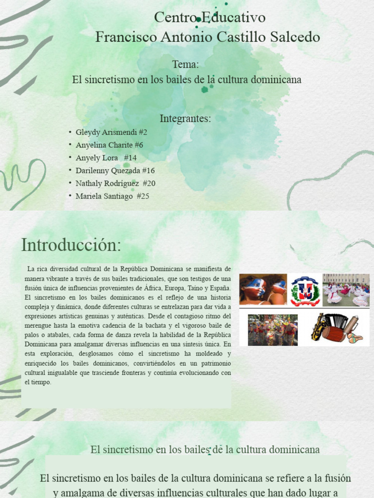 El Sicrentismo en Los Bailes de Cultura Dominicana. | PDF | Bailes ...