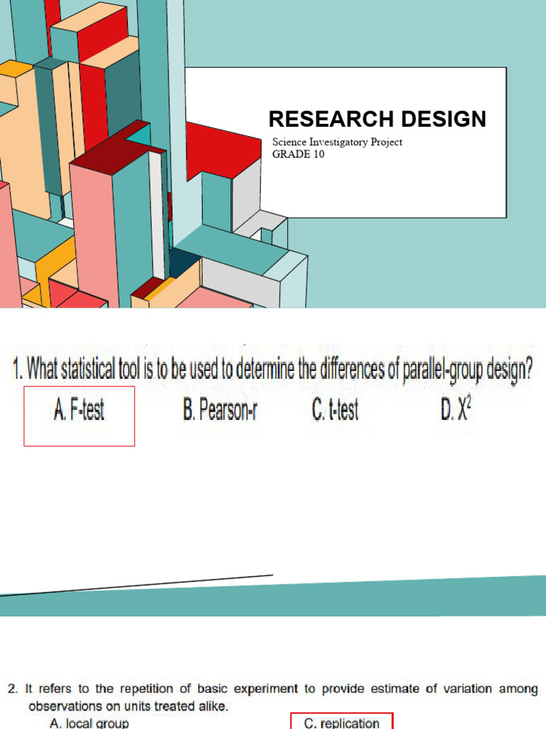 Q2 - W1 - Research Design | PDF | Statistics | Experiment