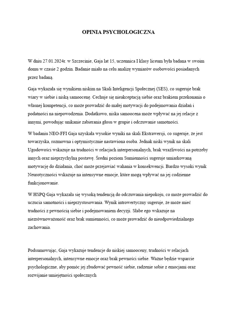 Wywiad Z Gaja + Opinia | PDF
