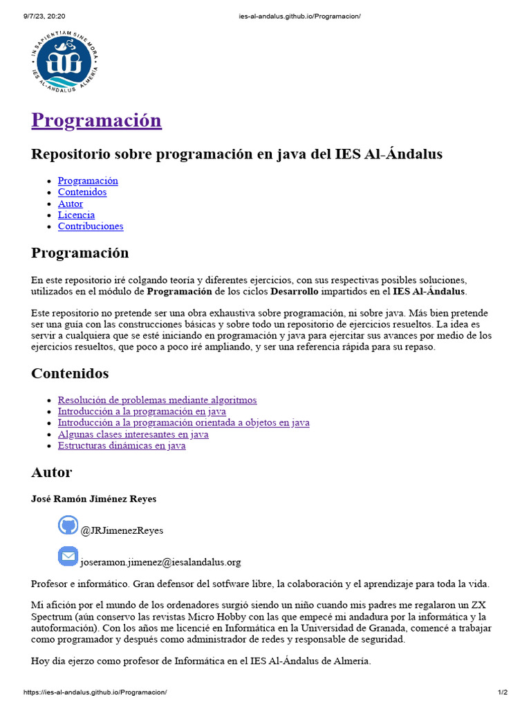 PROGRAMACION COMPRIMIDO | PDF | Java (lenguaje de programación) | máquina virtual de Java
