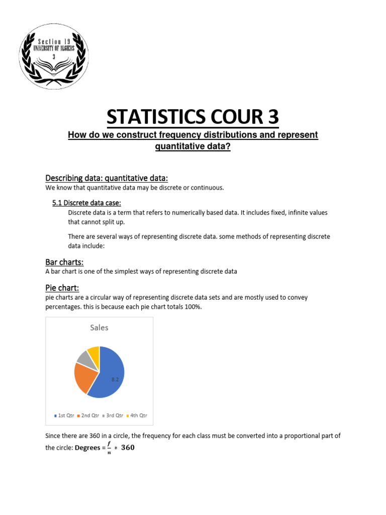 Statistics Cour 3 | PDF | Histogram | Chart