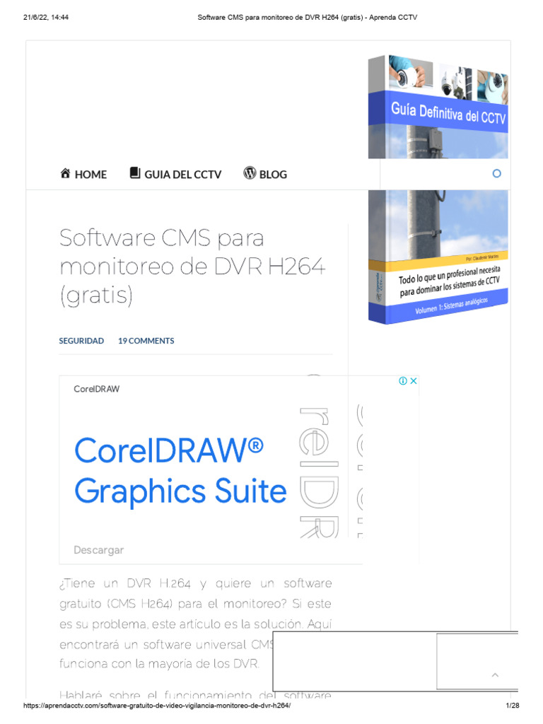 Software CMS para Monitoreo de DVR H264 (Gratis) - Aprenda CCTV | PDF | Circuito cerrado de ...