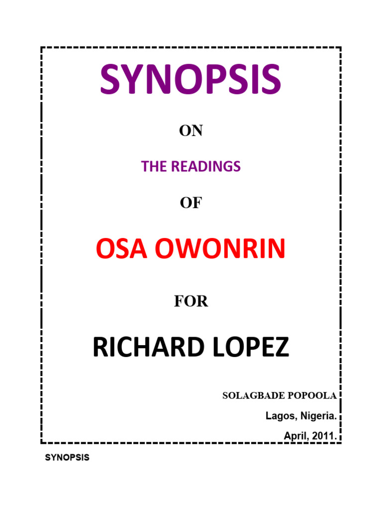 157 Osa Owonrin | PDF