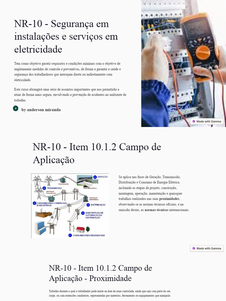 NR 10 Seguranca em Instalacoes e Servicos em Eletricidade | PDF ...
