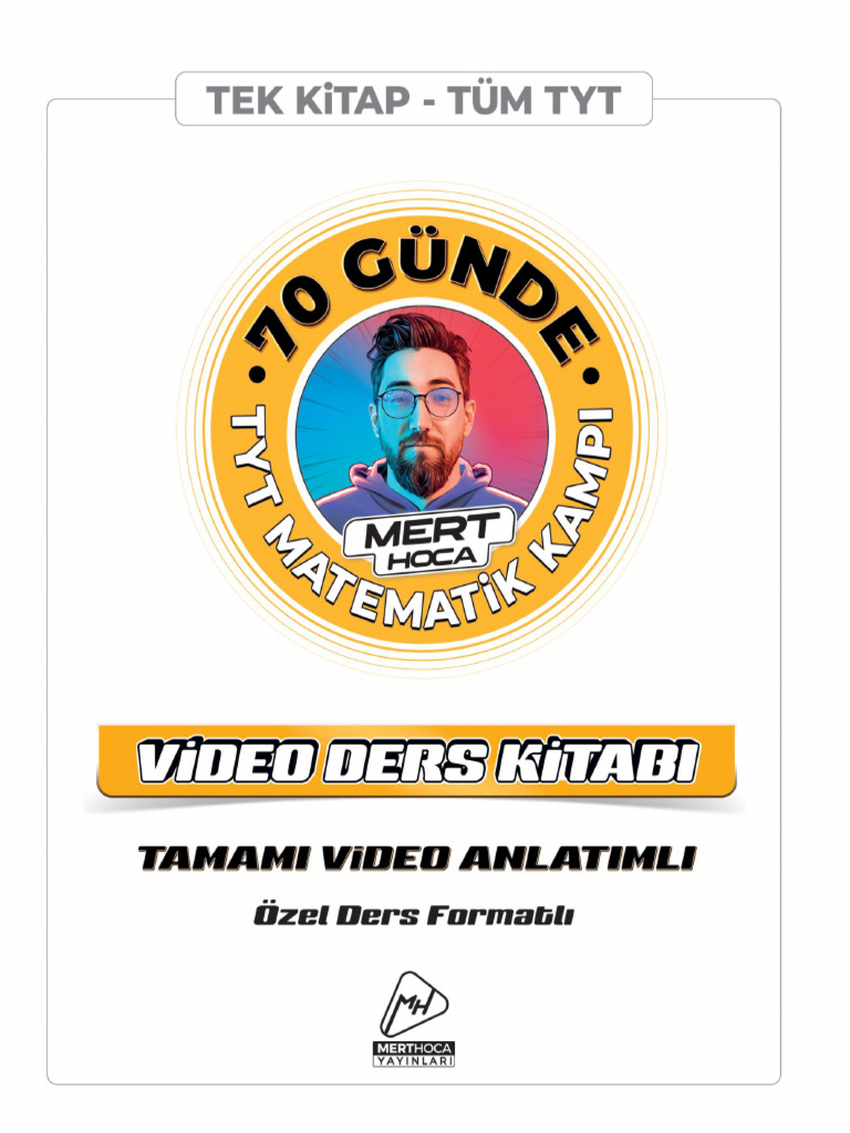 Mert Hoca 70 Günde Tyt Matemati̇k 2024 Vi̇deo Ders Ki̇tabi | PDF