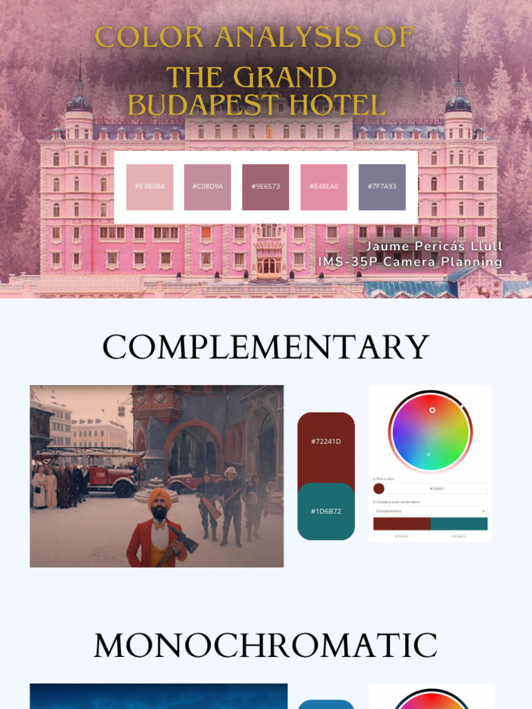 Color Analysis of The Grand Budapest Hotel | PDF | Technology & Engineering