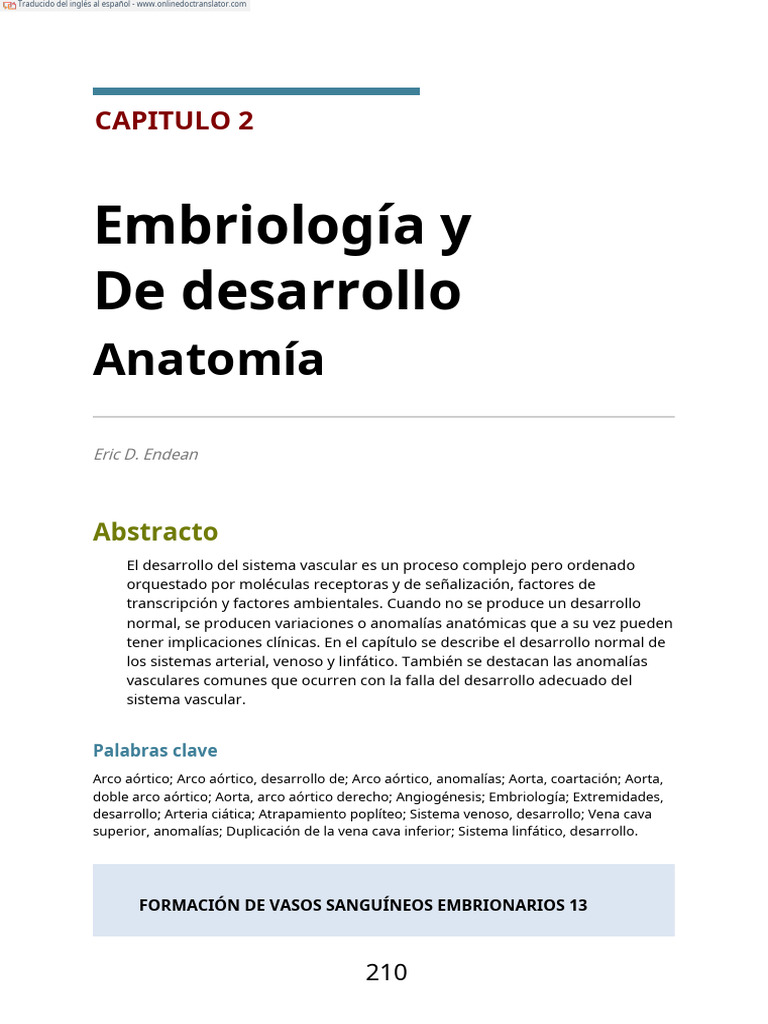 Capítulo 2. Embriología y Anatomía Del Desarrollo..en - Es | PDF ...