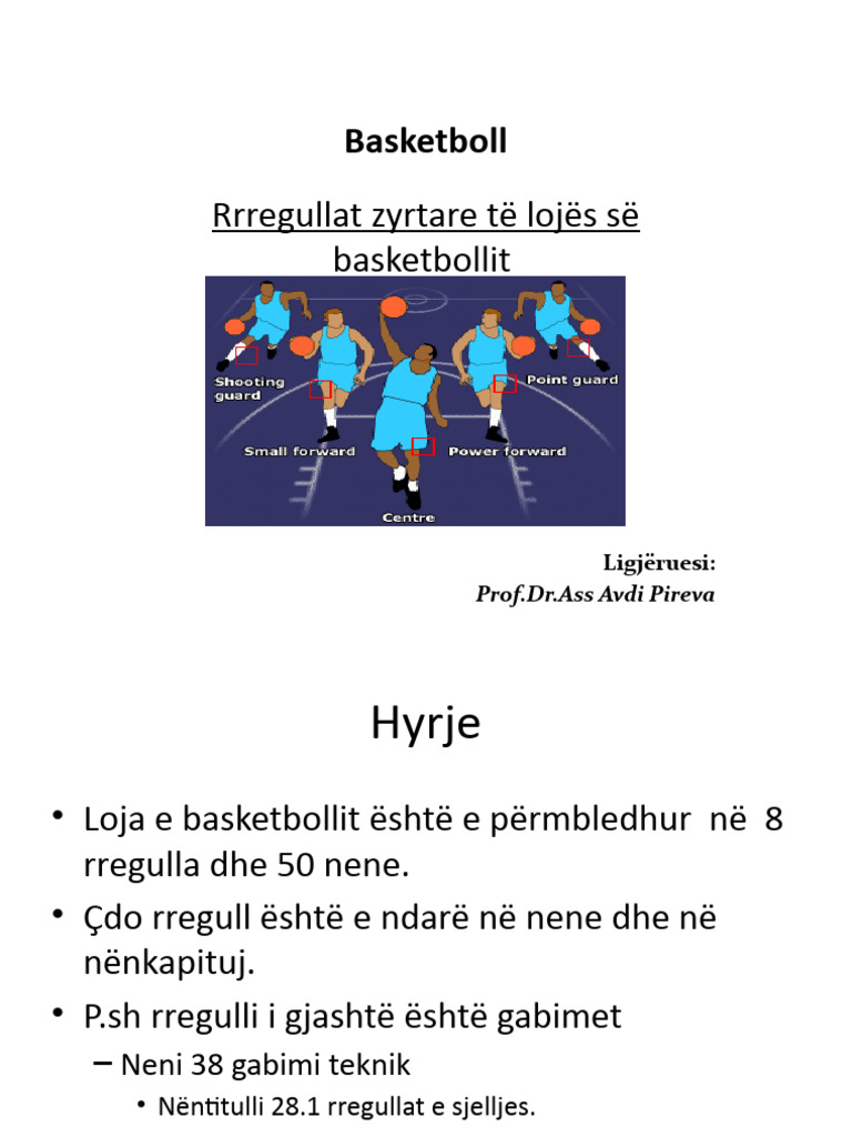 Rregullat e Basketbollit Finale | PDF