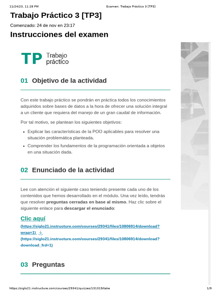Examen Trabajo Práctico 3 (TP3) 86.25 TONY GAEL | PDF | Bases de datos | SQL