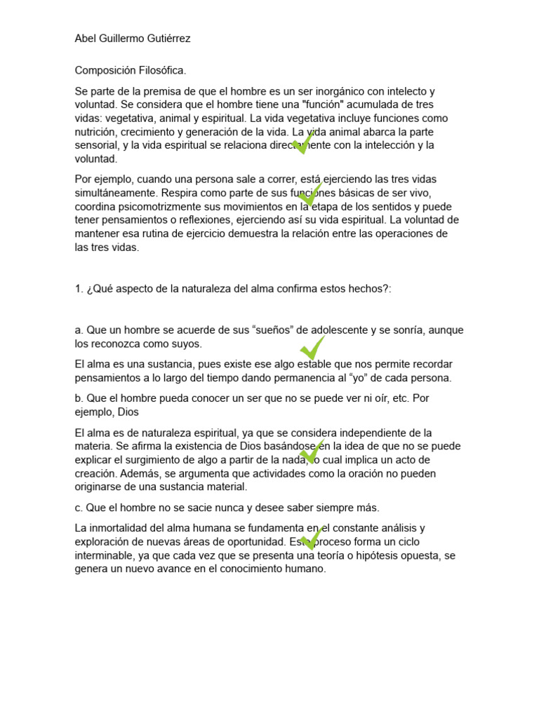 Tarea 4 La Vida | PDF | Alma | Vida