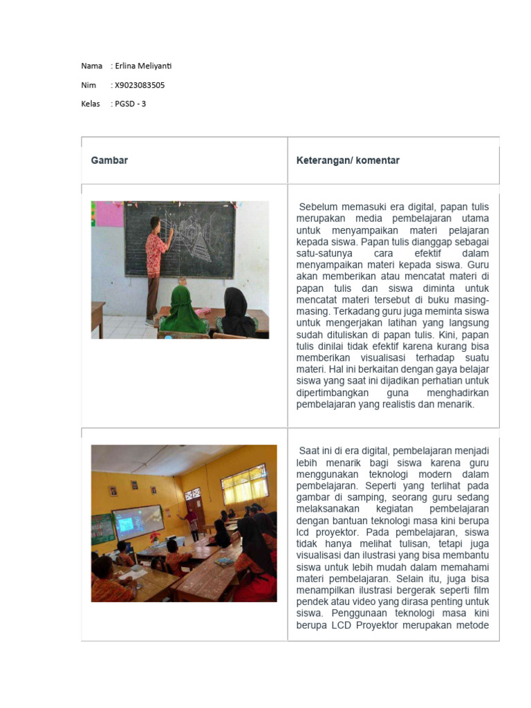 Pembelajaran Efektif dengan LCD Proyektor | PDF