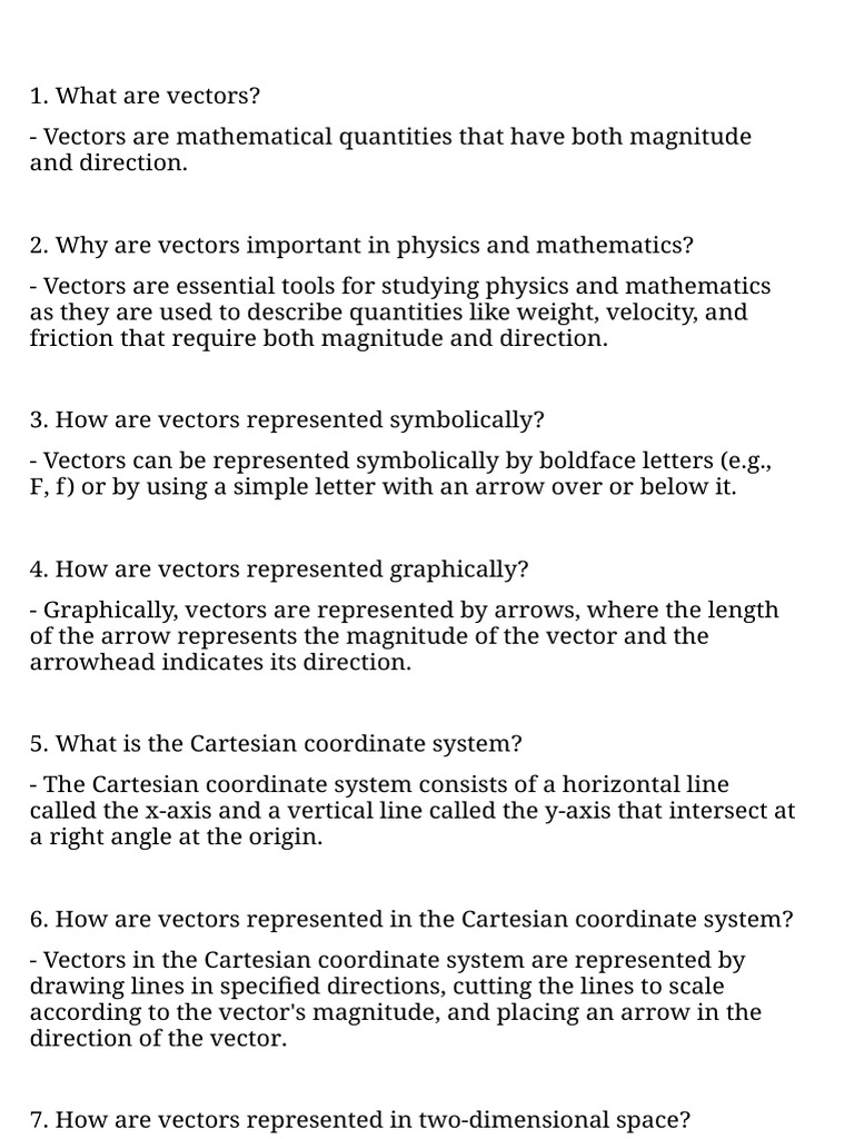 VECTOR | PDF | Euclidean Vector | Torque