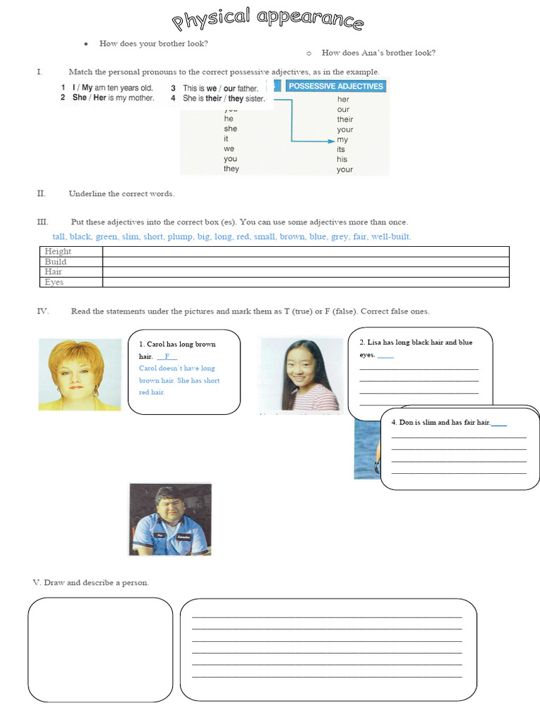 Physical Appearance | PDF | Human Communication | Morphology