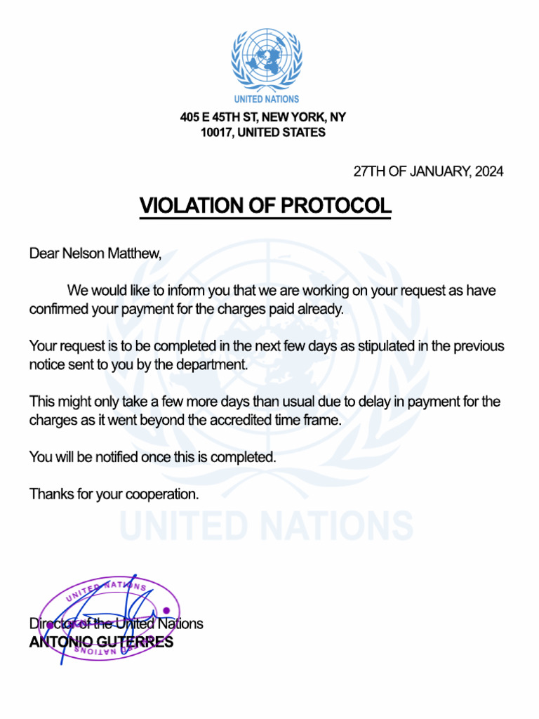 Violation of Protocol | PDF