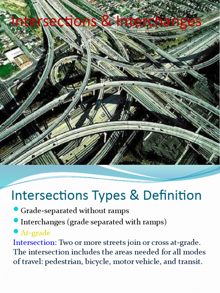 Intersections | PDF | Intersection (Road) | Traffic