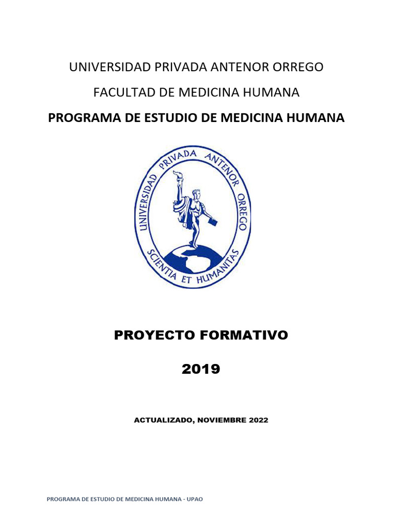 05 Proyecto Formativo 2019 - Actualizacion Noviembre 2022 | PDF | Plan ...