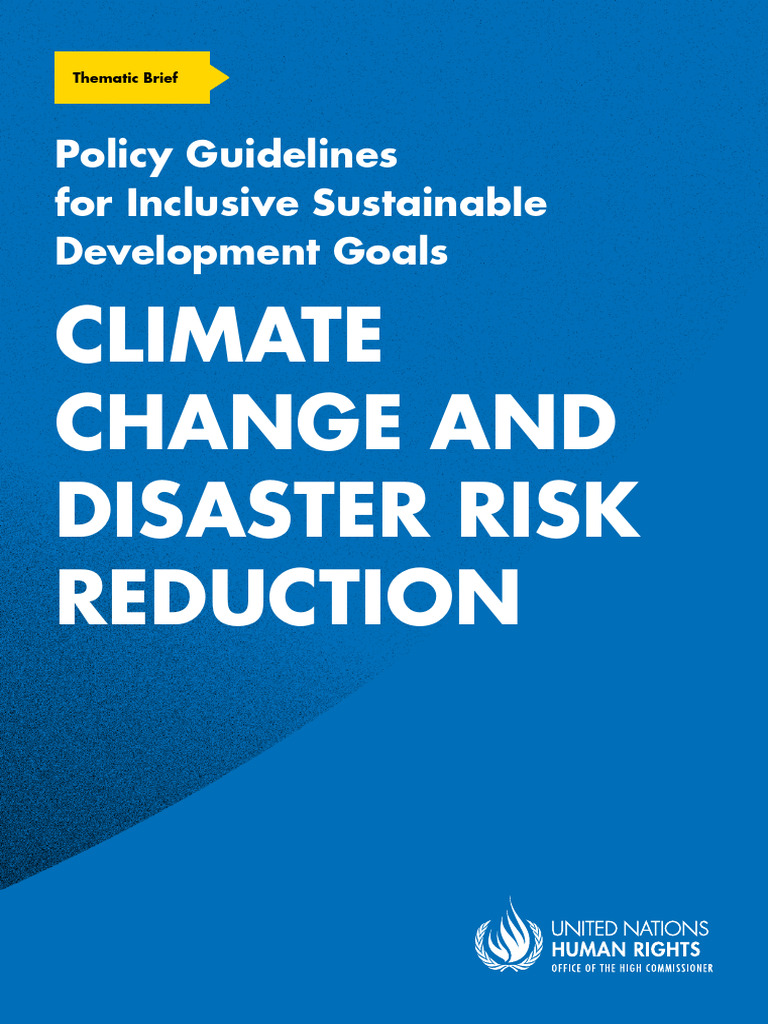 Thematic Brief Climate Change DRR | PDF