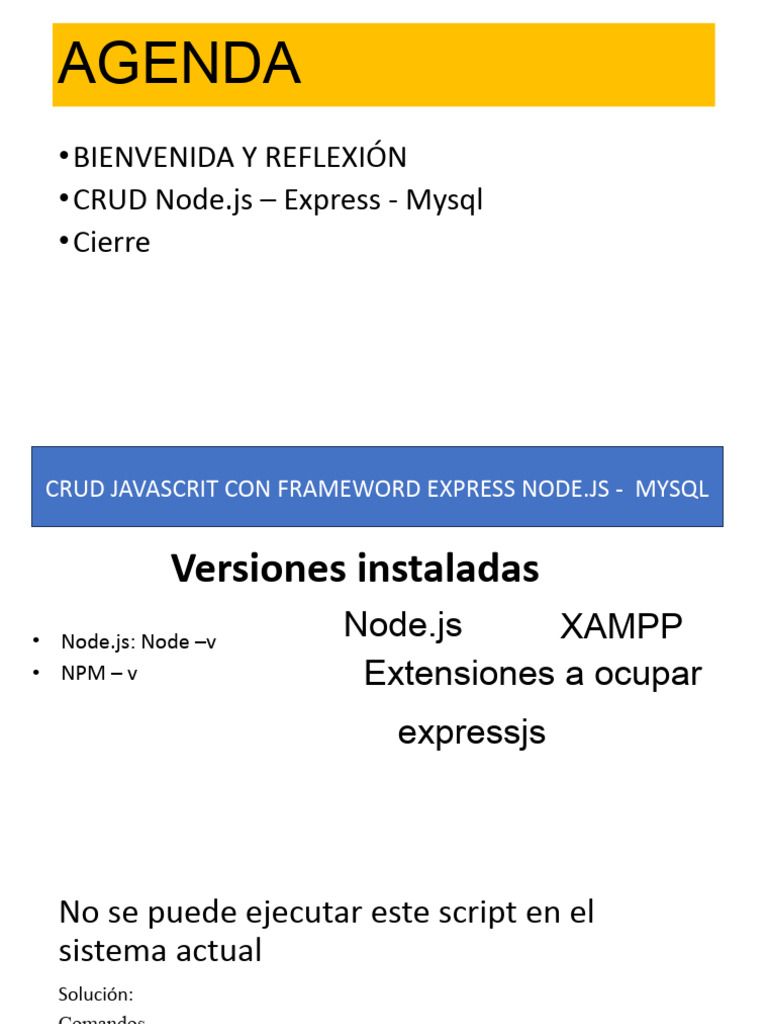 CRUD javascript express - mysql | PDF | Mi sql | Registro de Windows