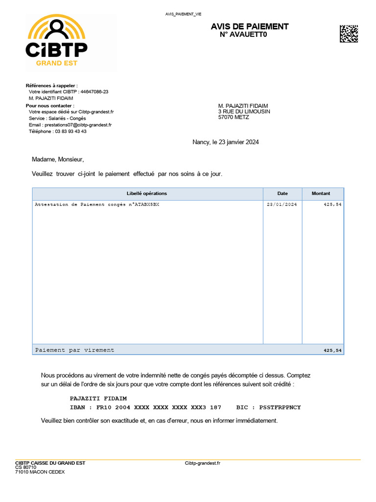 Espace CIBTP Document | PDF
