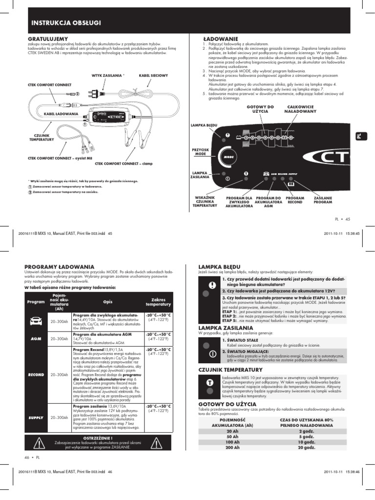 Instrukcja Obslugi Mxs 10 PL | PDF