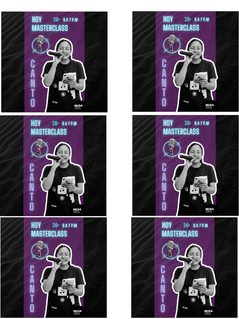 Masterclass de Canto Entregar | PDF