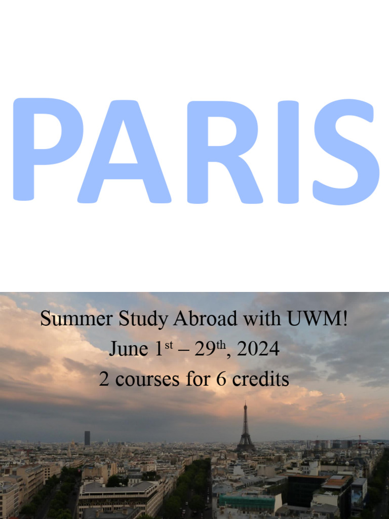 Paris Summer 2024 Presentation - Small - TNR | PDF | Paris | France