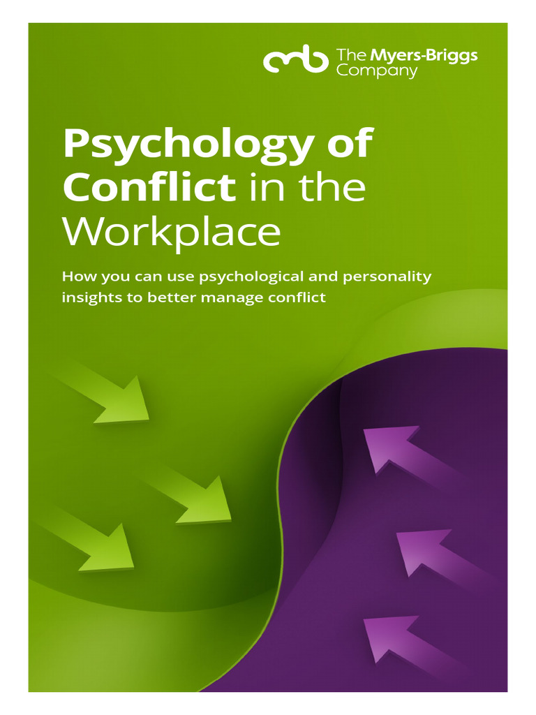 Psychology of Conflict 1701817066 | PDF | Employee Retention ...