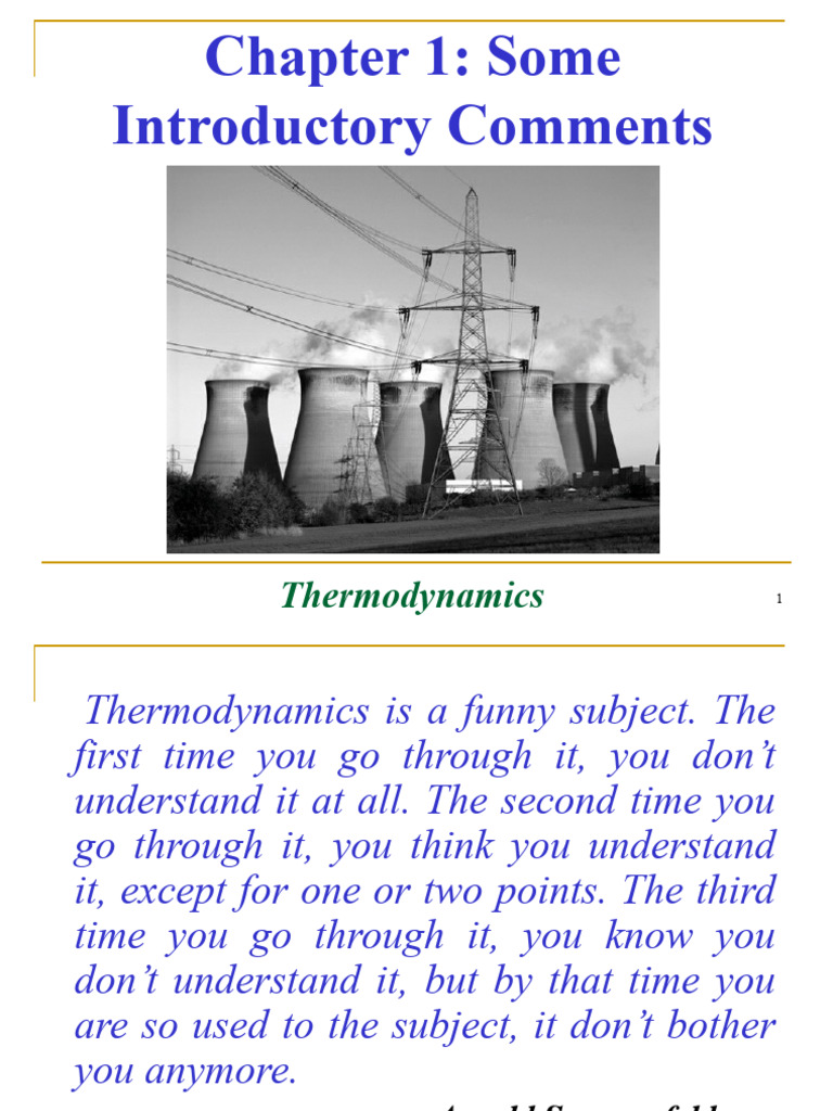 Introduction to Thermodynamics | PDF | Engines | Thermodynamics