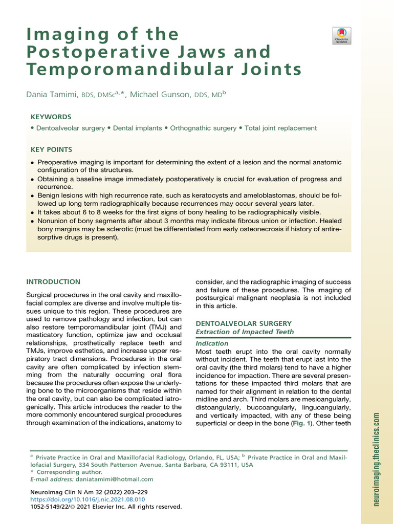 Imaging ATM | PDF | Dental Implant | Dentistry Branches