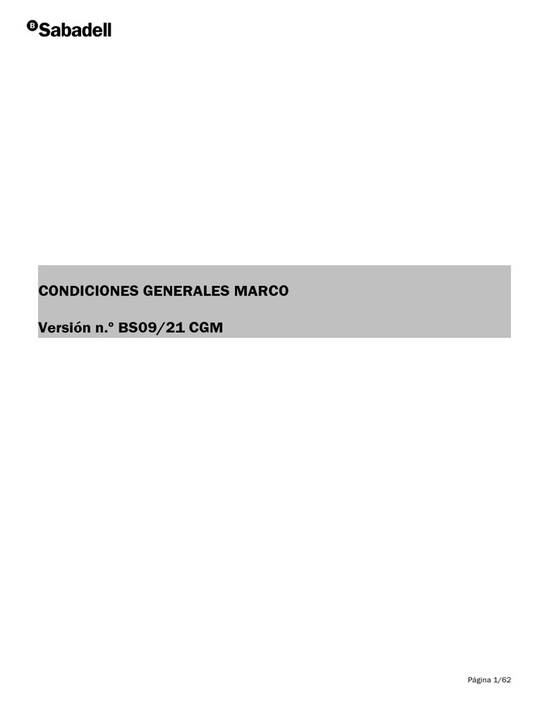 CGM BS09-2021 Cas Definitiu | PDF