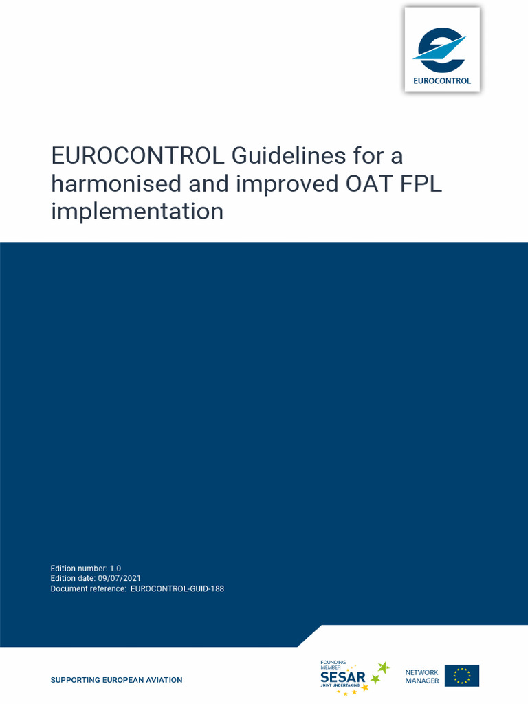 Eurocontrol Guidelines For Ioat FPL Implementation Released Ssue | PDF ... Eurocontrol Guidelines For Ioat FPL Implementation Released Ssue | PDF ...