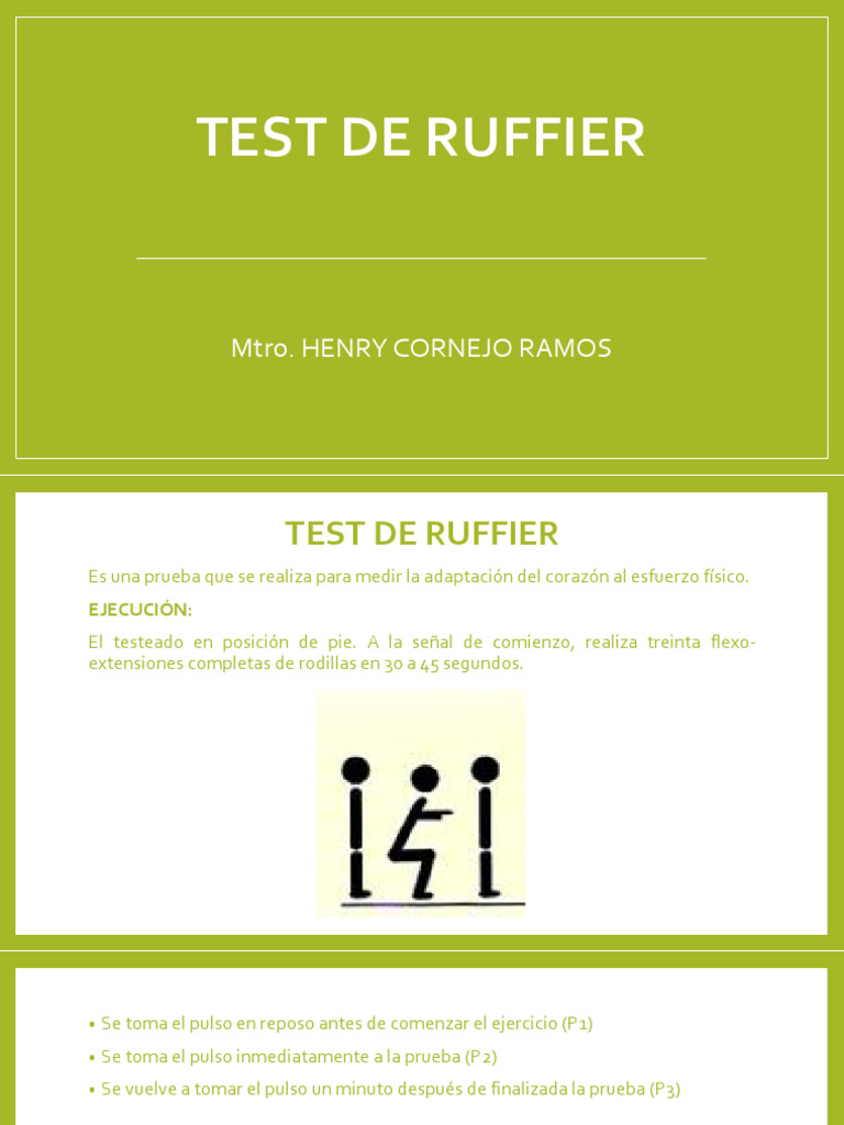Test de Ruffier - Henry Cornejo Ramos | PDF