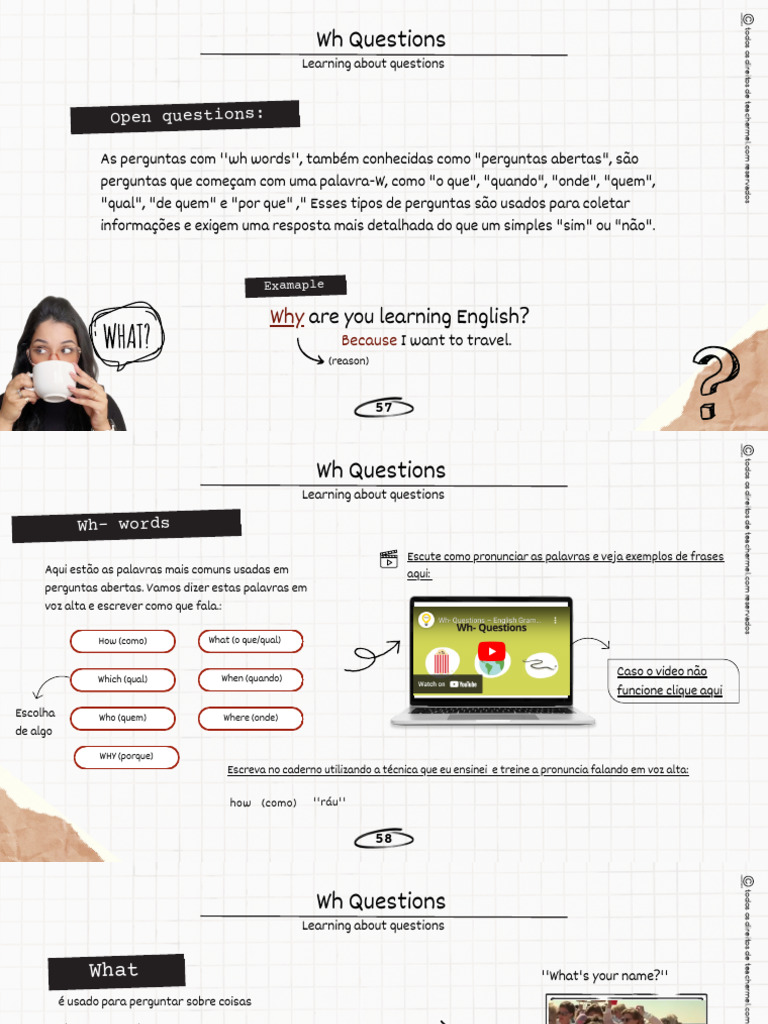 WH Questions - Teacher Mel | PDF