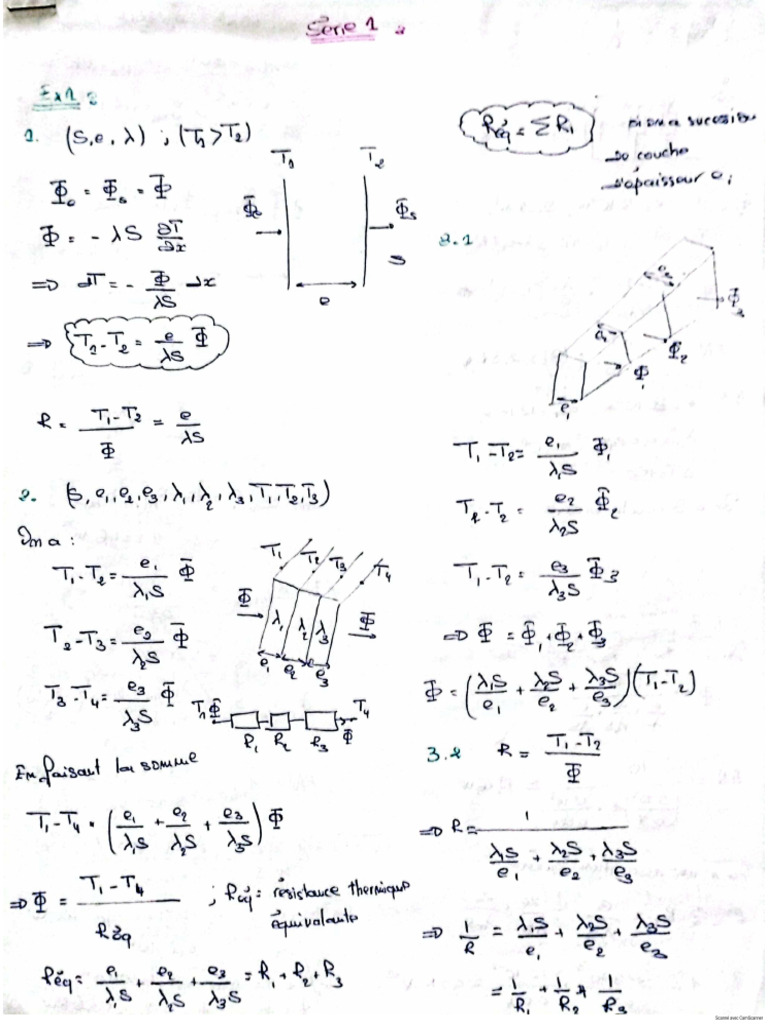 Td1 Transfert Thermique | PDF