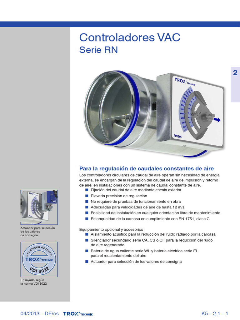 RN 1 Trox | PDF | Solenoide | Ingeniería mecánica