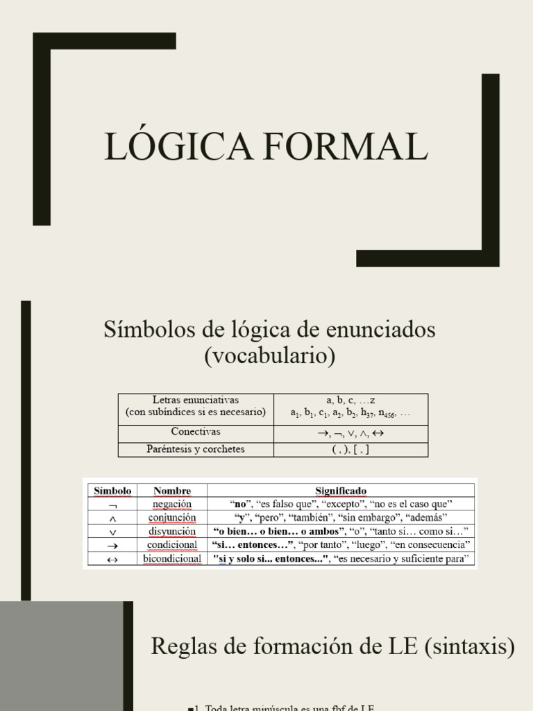 IIIc. Lógica formal | PDF | Si y solo si | Expresiones lógicas