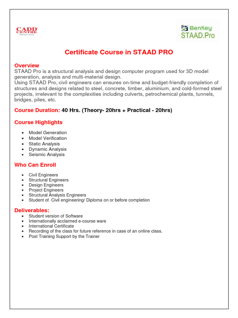 Staad Pro | PDF