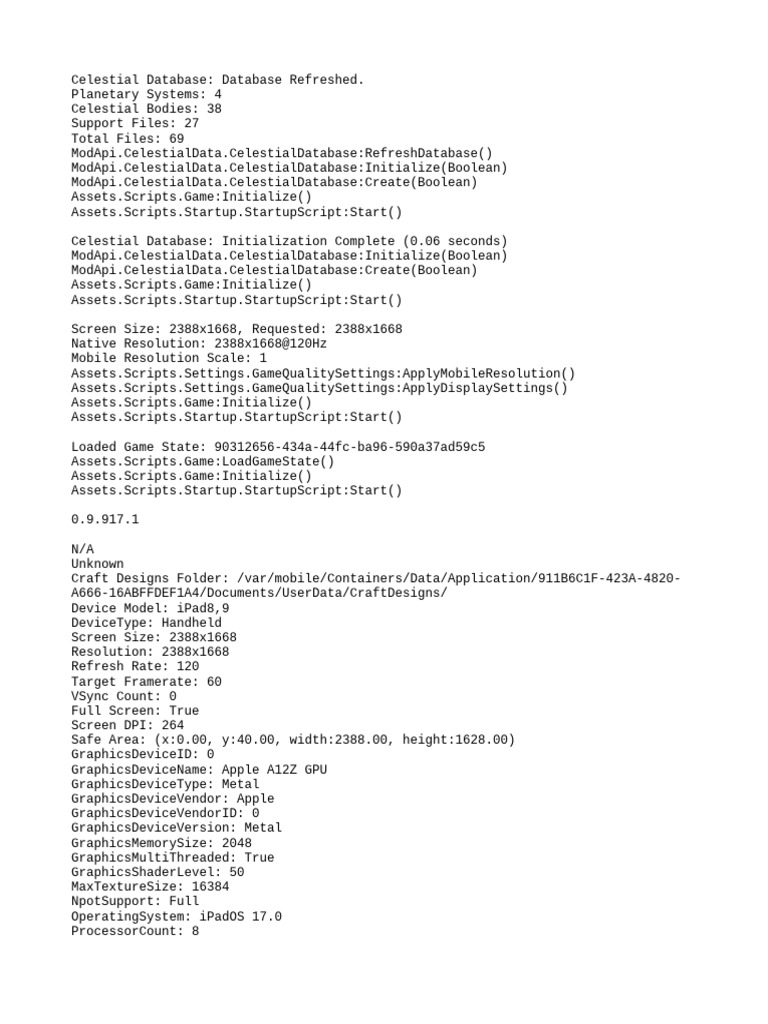 Player.log | PDF | Apple Inc. Software | Operating System Families