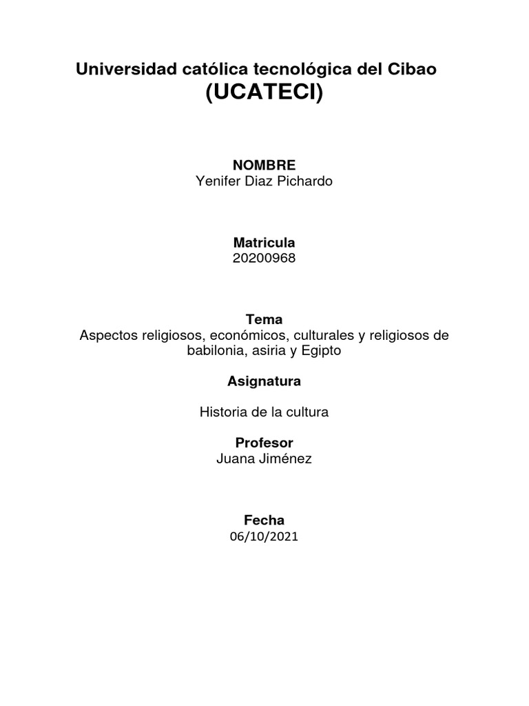 Egipto Asiria Y Babilonia Pdf Antiguo Egipto Asiria