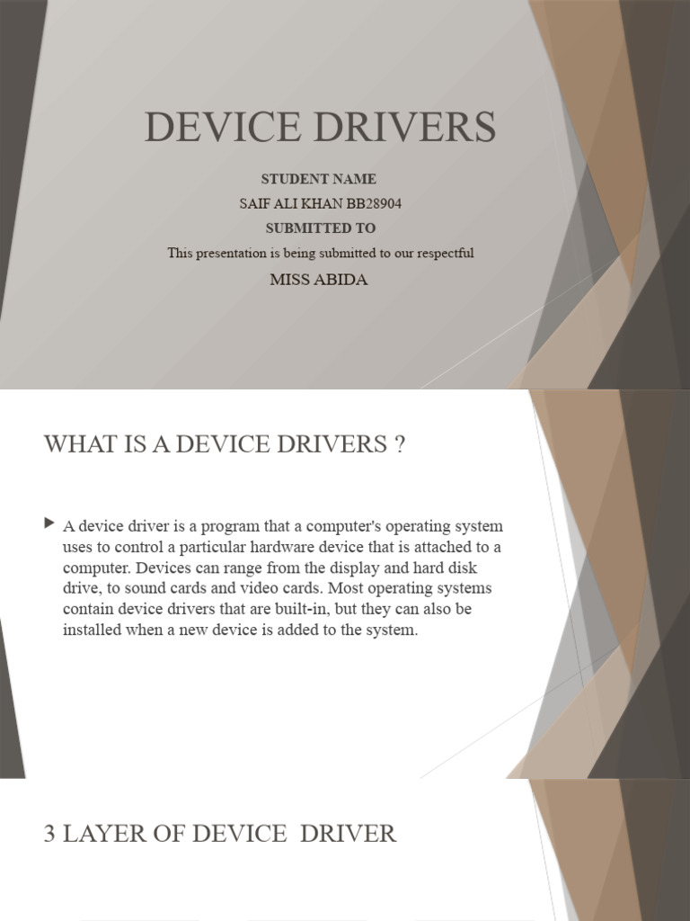 DEVICE DRIVERS (System Programming) | PDF