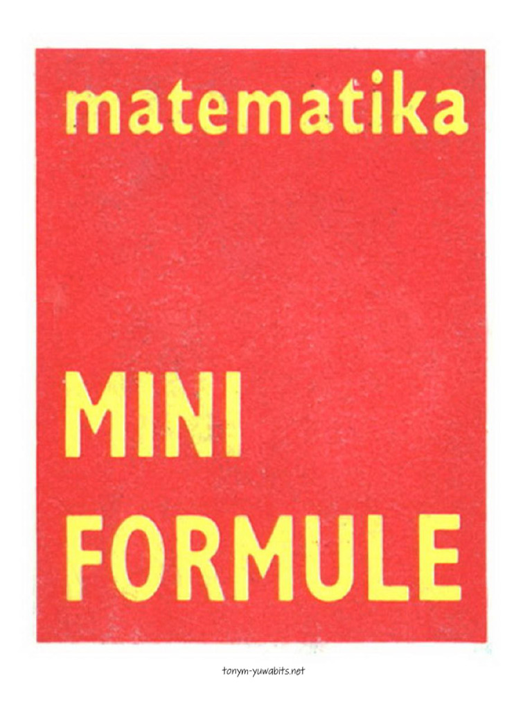 Matematika Mini Formule 1 - Compress | PDF